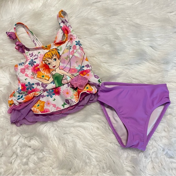 Disney | Swim | Disney Store Tinkerbell Swimsuit Size 2 Toddler Summer ...